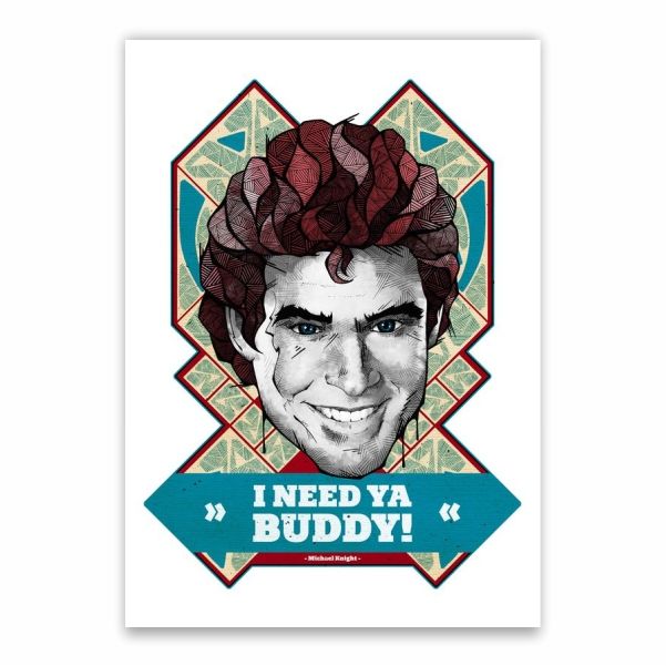 Michael Knight Quote Poster - A1 | Shop Today. Get it Tomorrow ...