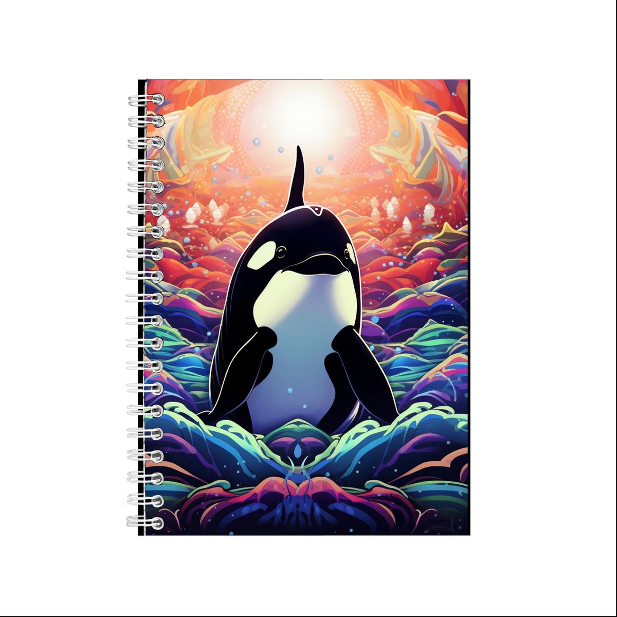 Psychedelic Killer Whale 1 Gift Idea A5 Notepad Christmas Gift | Shop ...