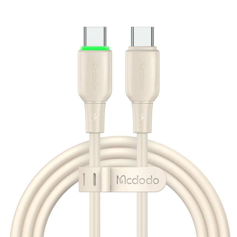 Mcdodo 65W TYPE-C Fast Charging Cable Liquid Silicone + LED USB-C To ...
