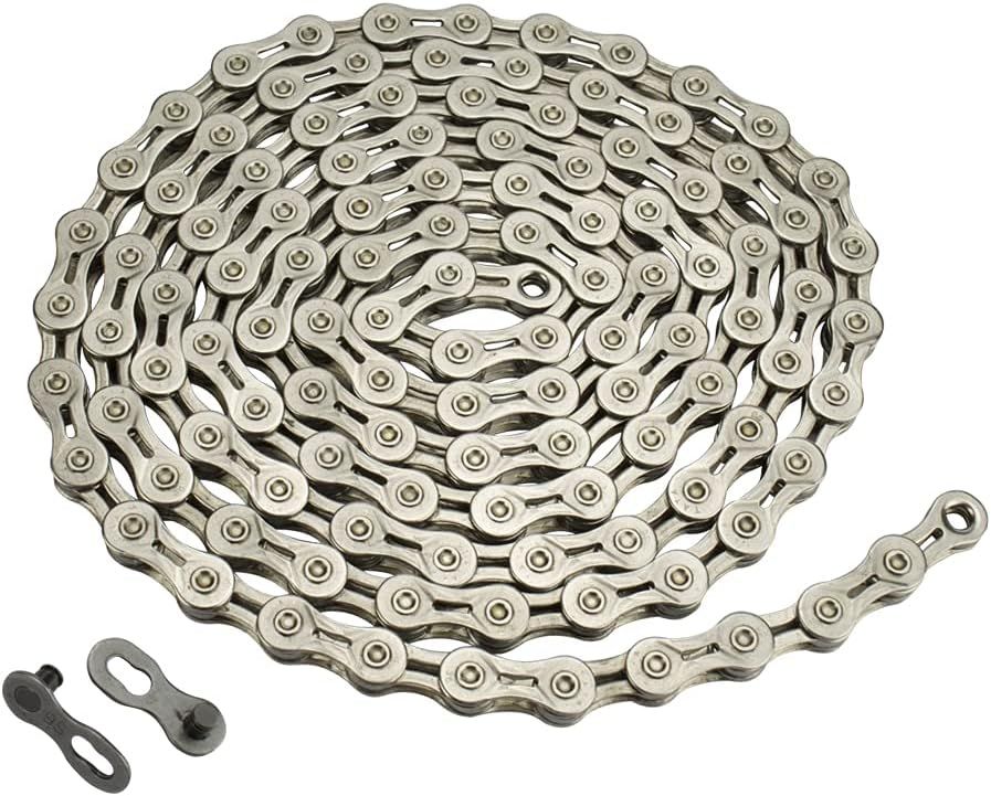 11-Speed Bike Chain, Steel Alloy, Compatible with Road & Mountain Bikes ...
