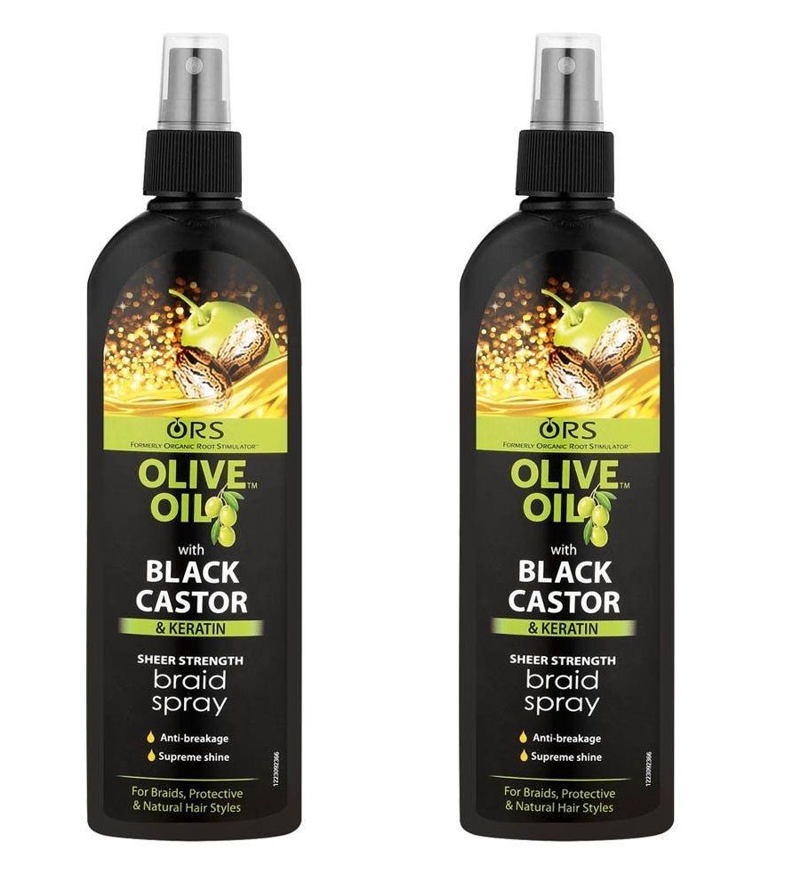ORS Olive Oil Black Castor Braid Spray 250ml - Pack of 2 | Shop Today ...