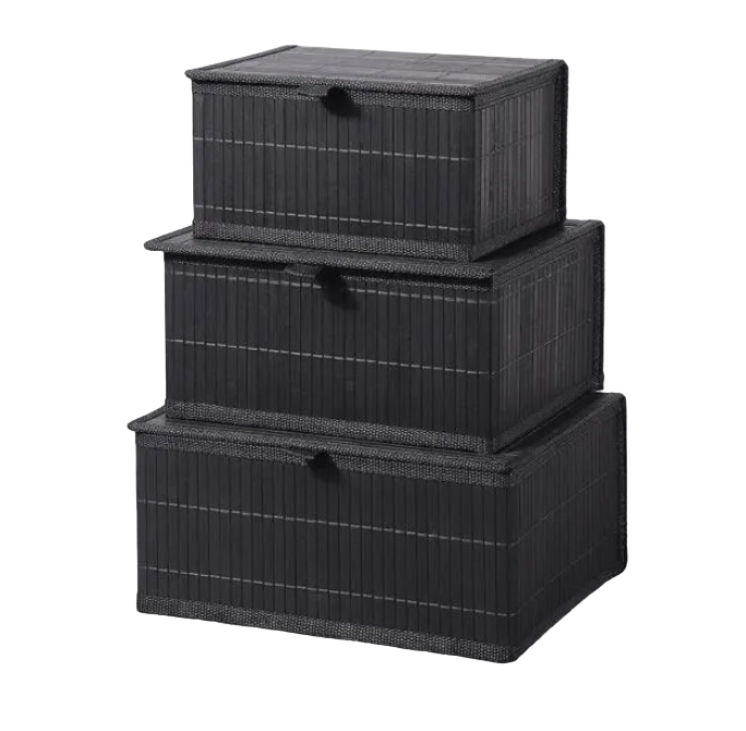 Bailey 3 Piece Bamboo Storage Boxes Set | Shop Today. Get it Tomorrow ...