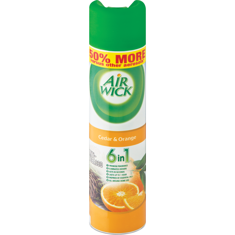 Airwick 280ml - Air Freshner - Anti-Tobacco - Cedar & Orange | Shop ...