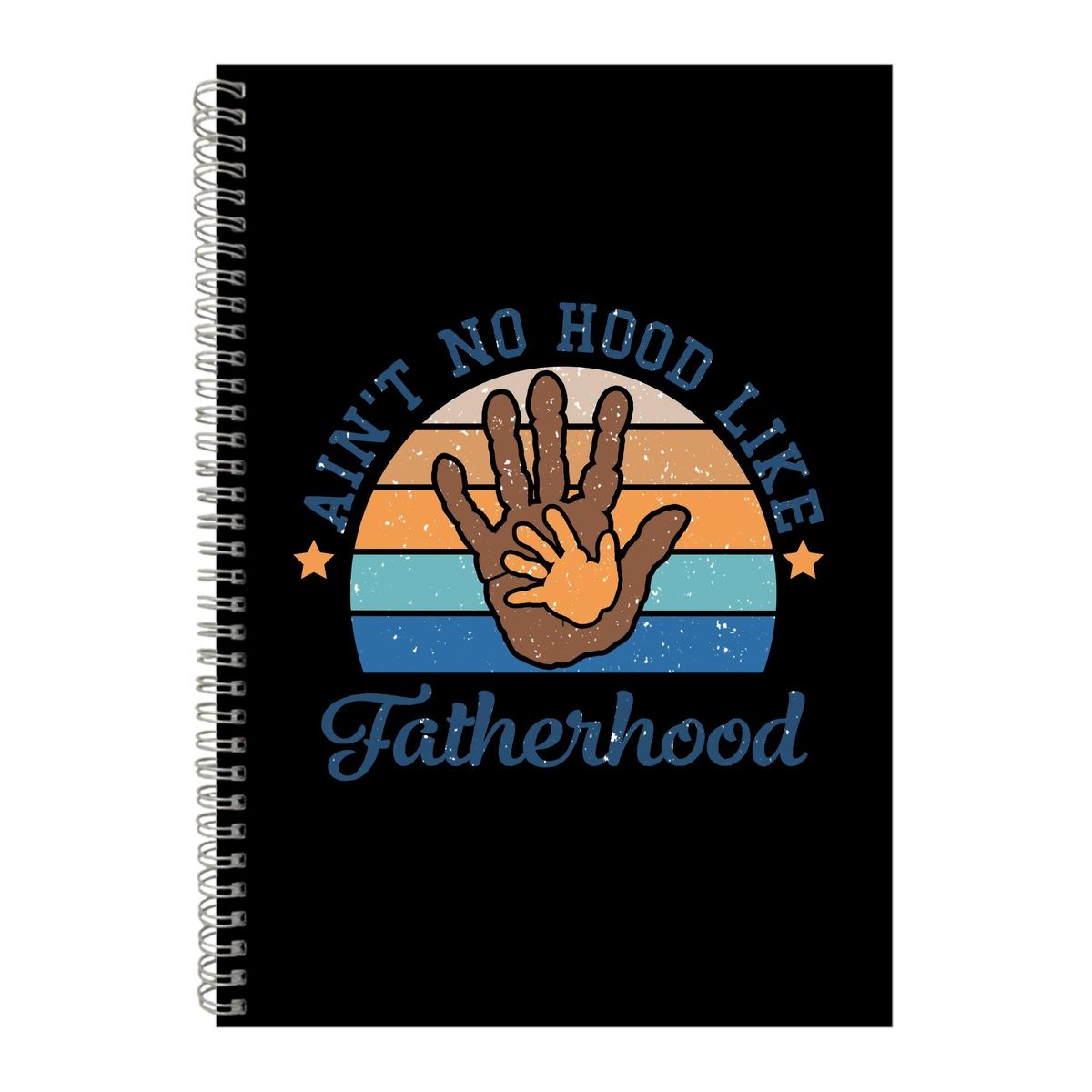 Hood A4 Notebook Spiral with Fathers Day Graphic Dad Saying Notepad ...