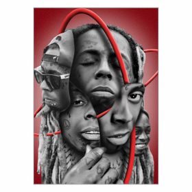 Lil Wayne Red Hip Hop - A1 Poster | Shop Today. Get it Tomorrow ...