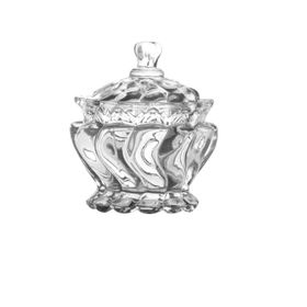 Transparent Crystal Decorative Candy Bowls with Lids - Set of 3 ...