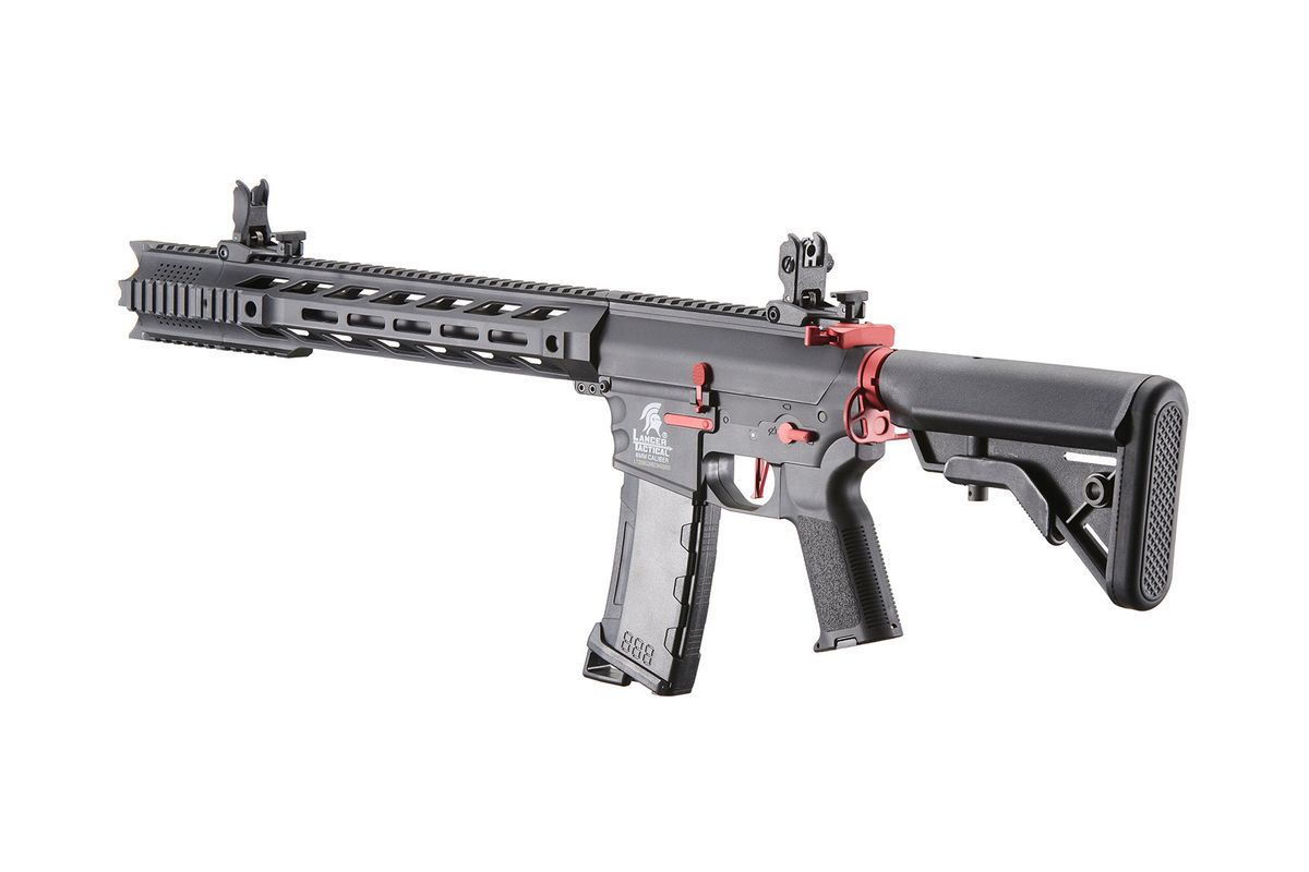 Lancer Tactical Gen 3 Interceptor 13" M-LOK Airsoft Rifle LT-25B-G3-RED ...