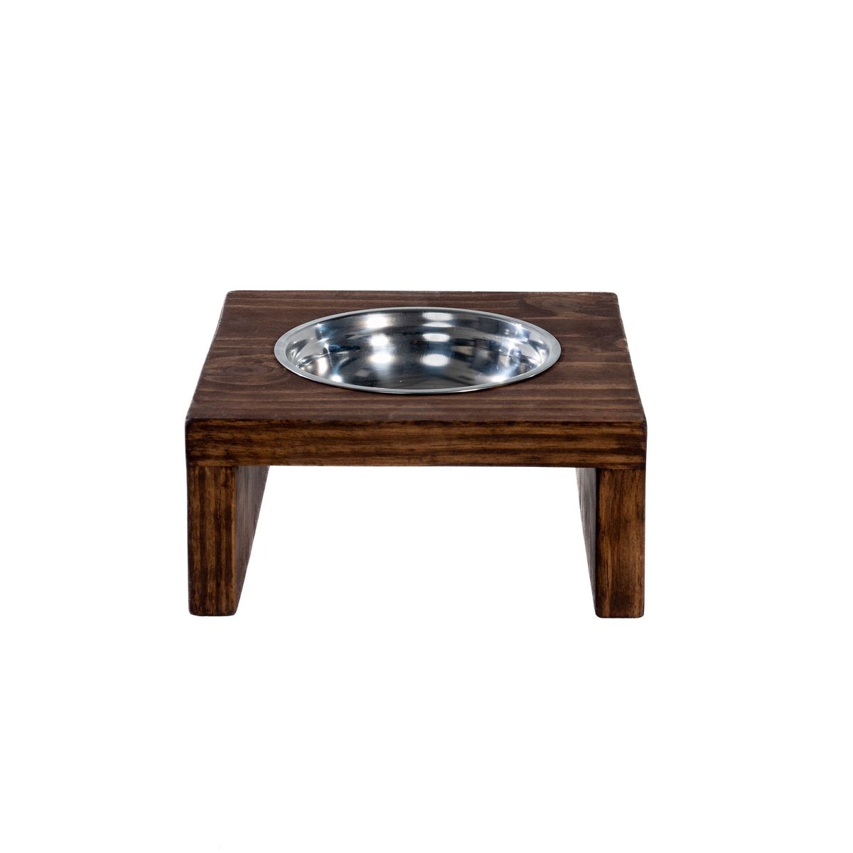 Single Small Bowl Feeder 100mm High - Brown | Shop Today. Get it ...