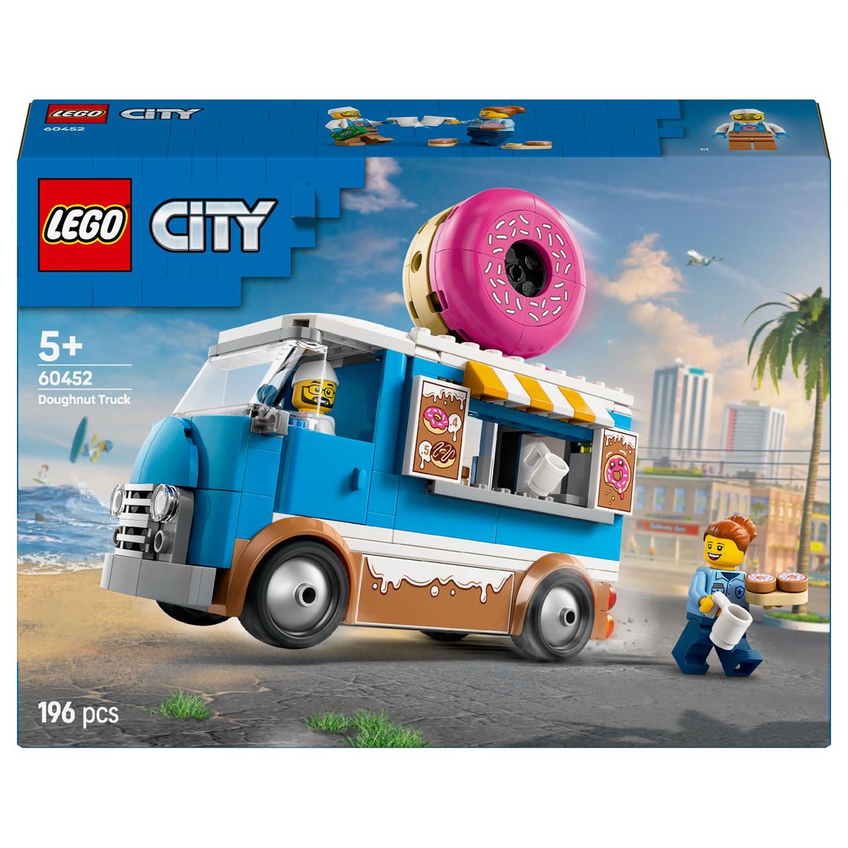LEGO® City Doughnut Truck Playset Vendor Vehicle Toy for Kids Aged 5 ...