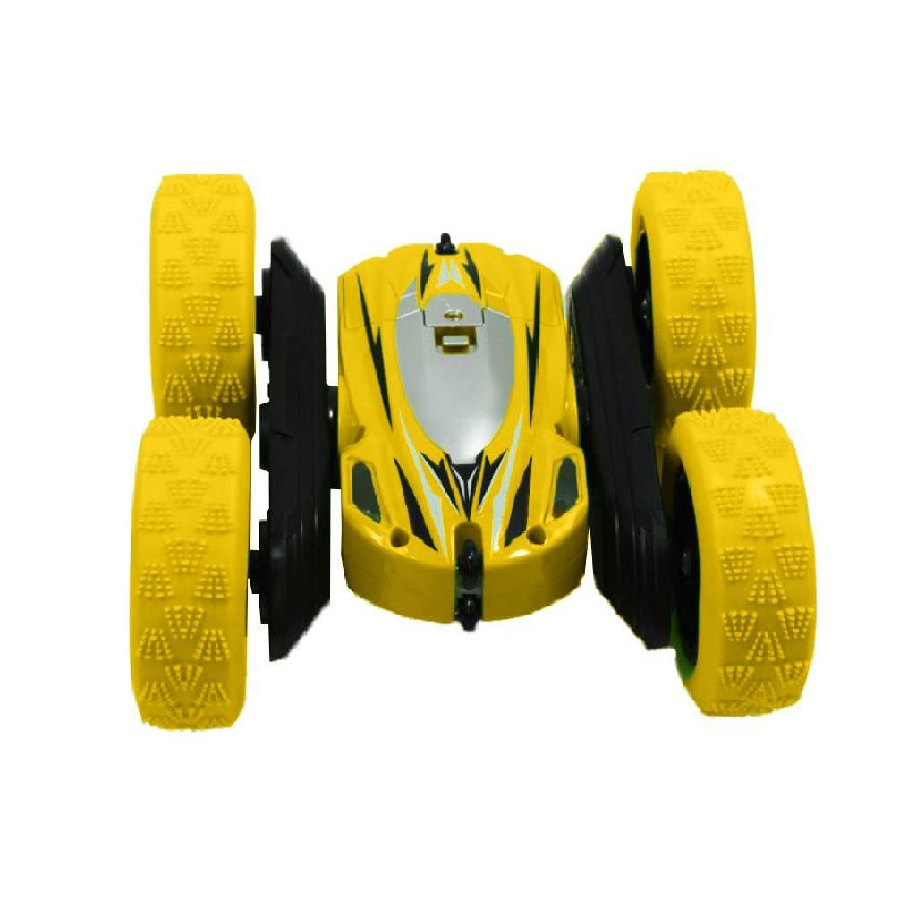Stunt Double-Side Roll & 360 Degree Rotating Toy Car - Yellow | Shop ...