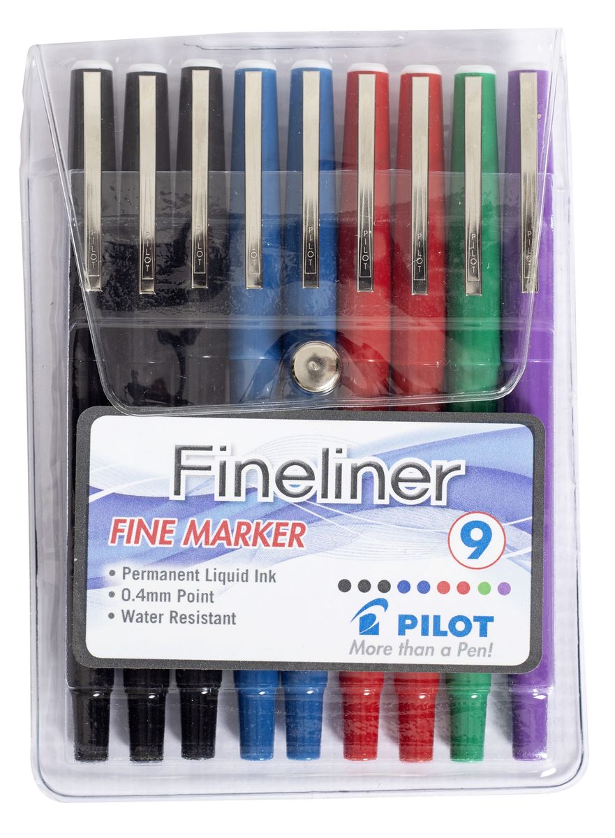 Pilot Fineliner Pens (Wallet of 9 Colours) | Shop Today. Get it Tomorrow! | takealot.com
