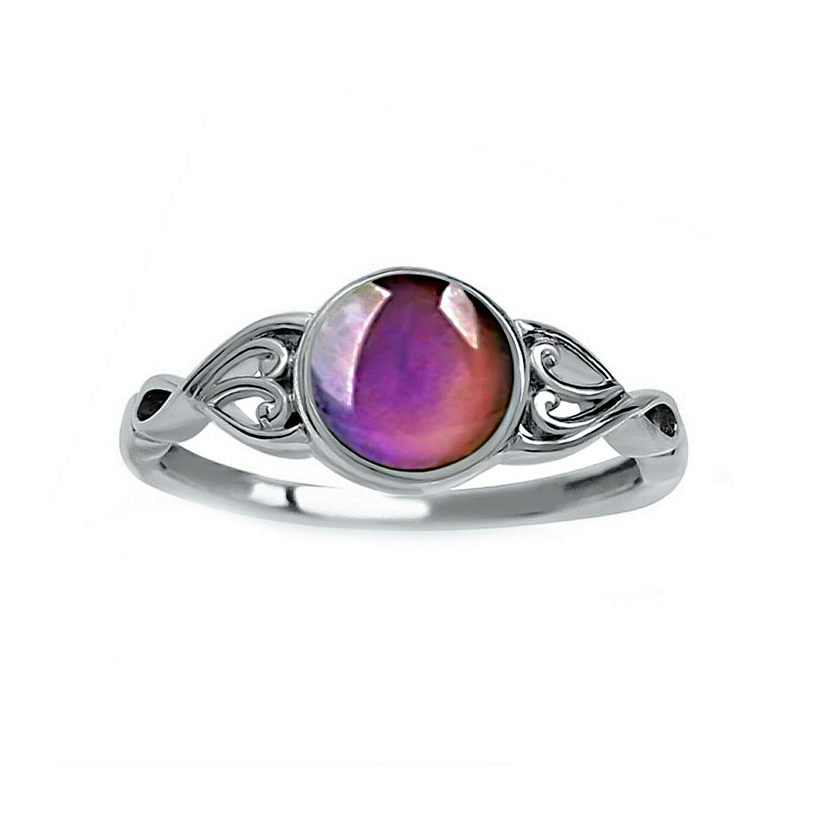 POU Mood Ring with Colour Changing Moon Stone | Shop Today. Get it ...