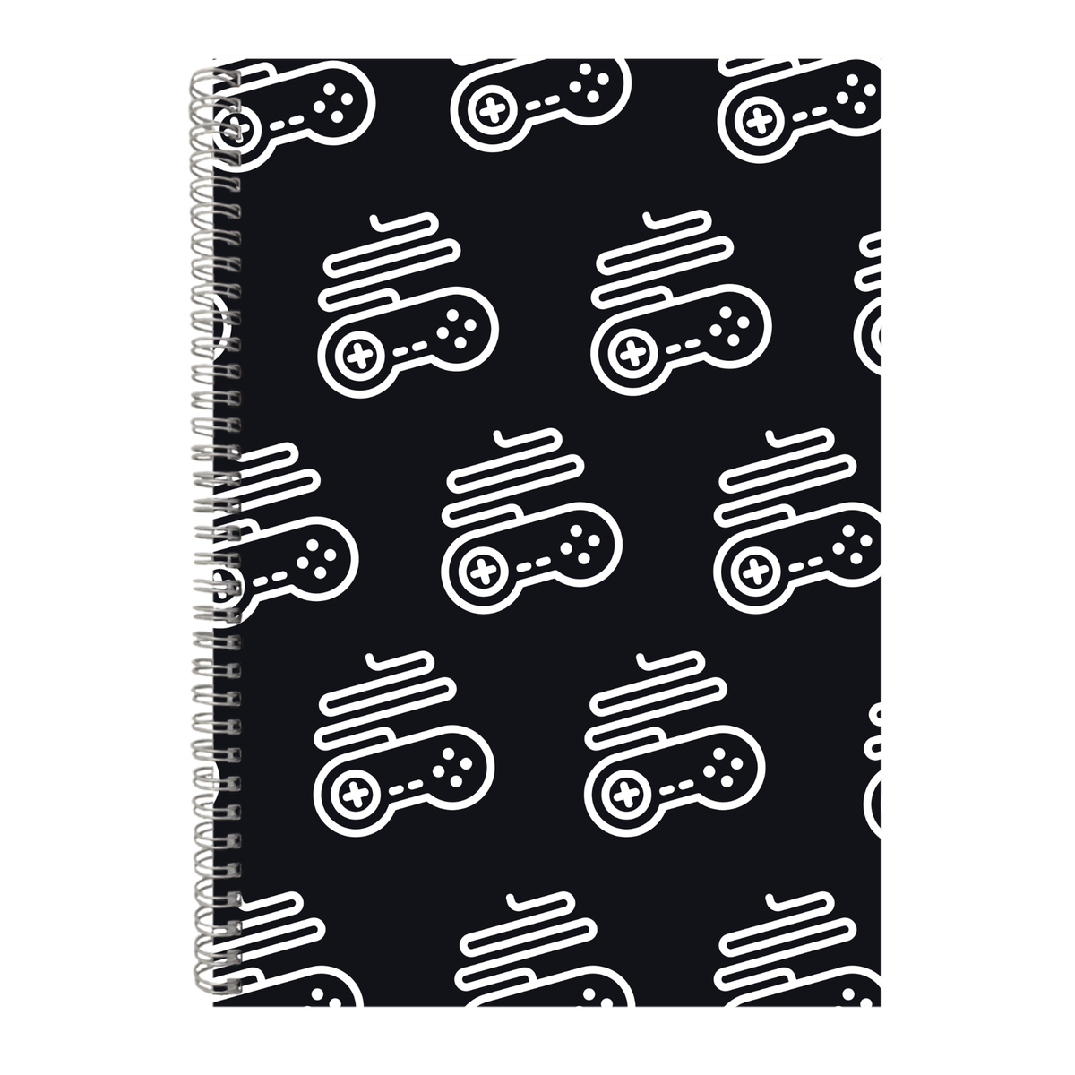 Gaming Pattern 5 A4 Notebook Pad Lines Trendy Graphic Design Present ...