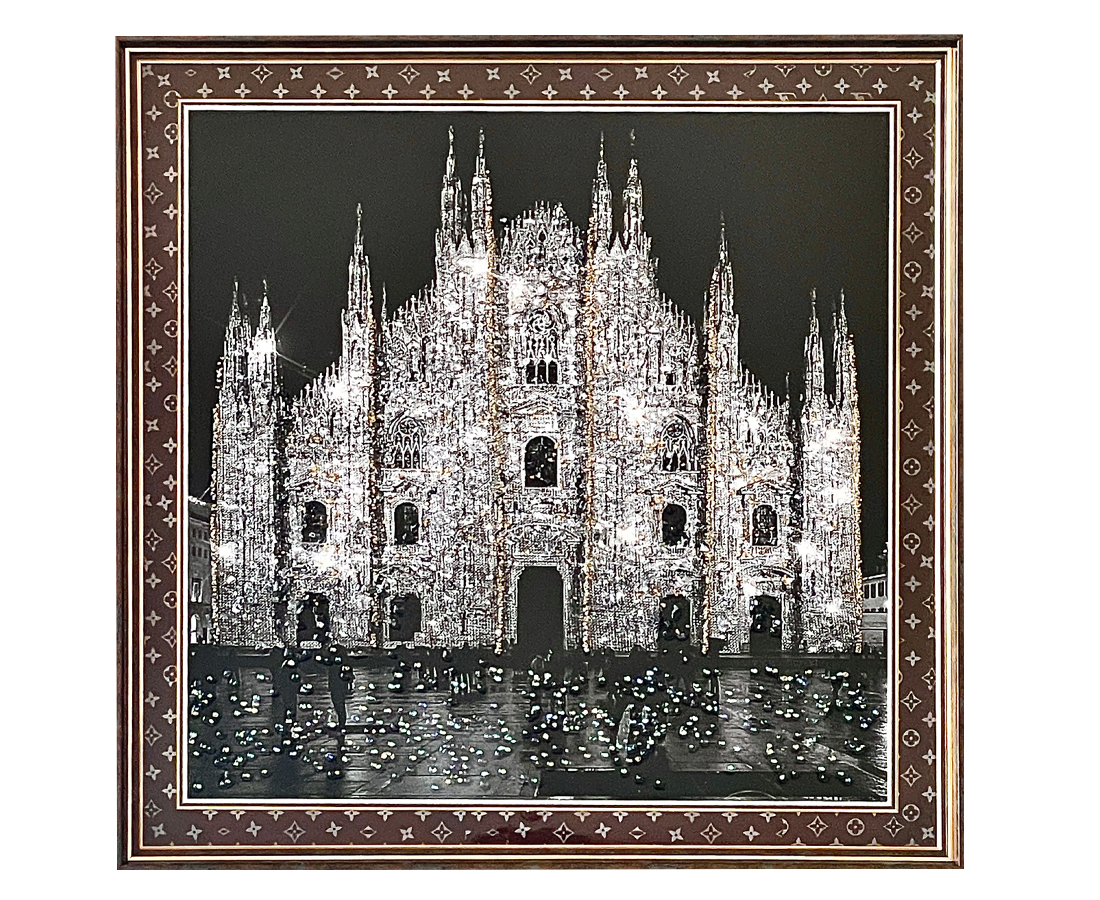 Premium Crystal Porcelain Painting Wall Art- Crystal Castle - 63cmx63cm ...