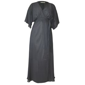 Nucleus Balcony Dress in Charcoal Chiffon | Shop Today. Get it Tomorrow ...