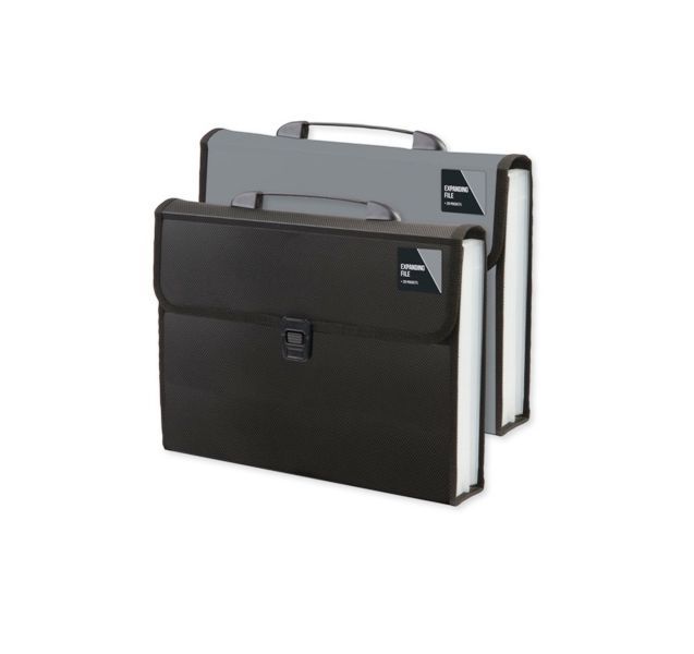 Handheld Folder Organising Bag Set of 2 Black and Grey | Shop Today ...
