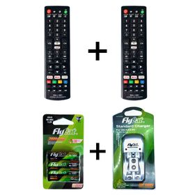 2 x Universal LCD/LED Tv Remote Control & Battery Pack & Battery Charger | Shop Today. Get it ...