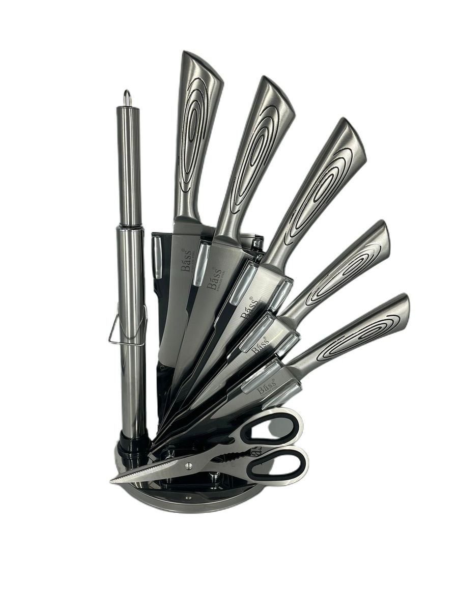 Kitchen Knife Set with Block, 8 Piece Knives Set for Kitchen | Shop ...