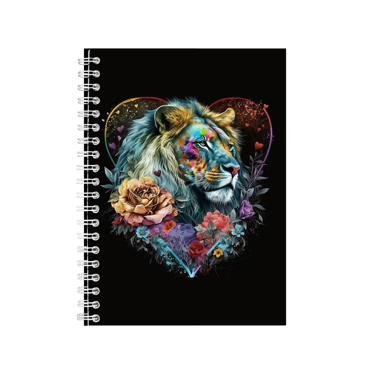 Lion Watercolor Heart Notebook Animal Gift Idea Notepad Pad 117 | Shop ...