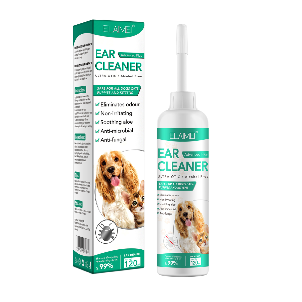Pet Ear Cleaner- Ultra-Otic Alcohol Free -Eliminates odour-120ml | Shop ...