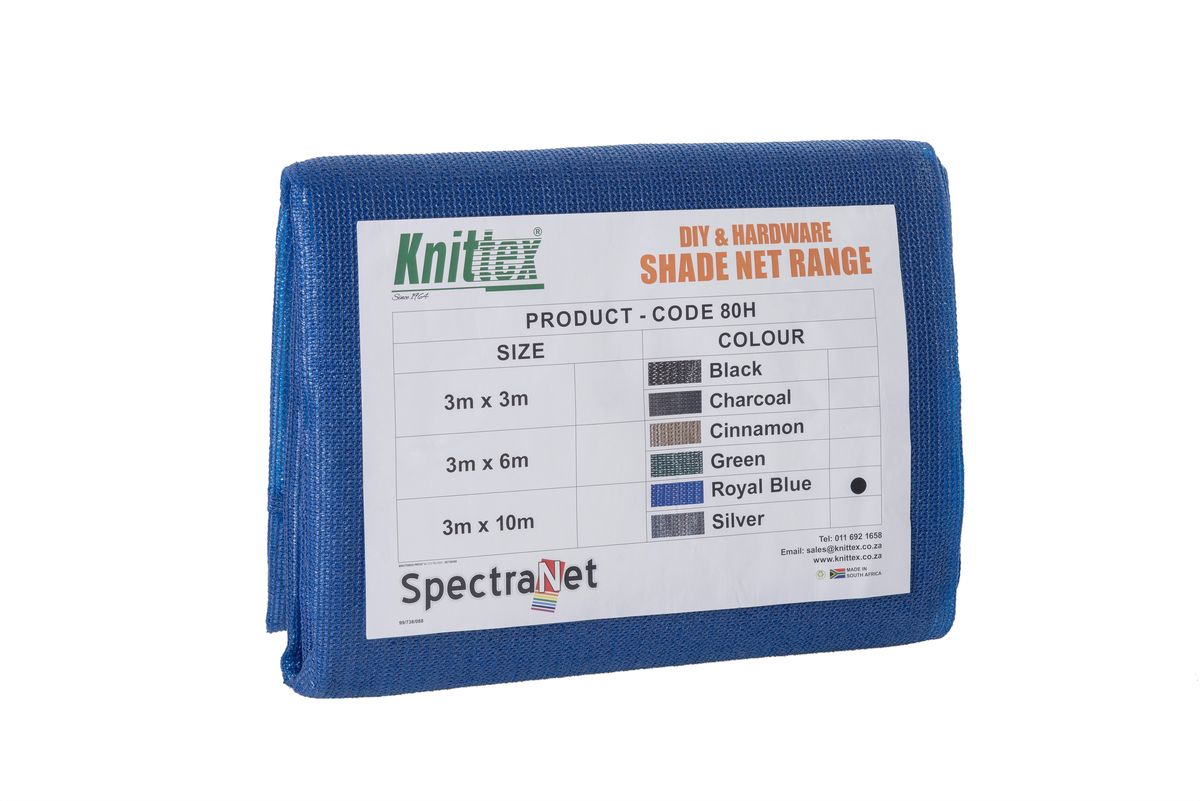 Shade Netting Code 80 H (Pre-Pack) 3.0m x 10m (Royal Blue Colour ...