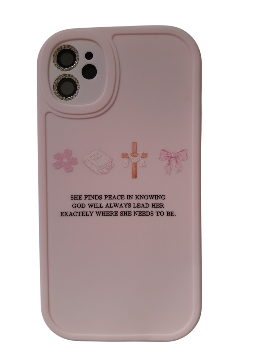 Letter Slogan Printed-Pink Phone Case Compatible With iPhone 11 | Shop ...