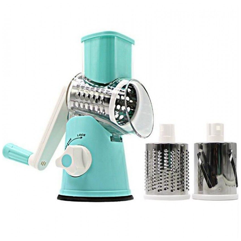 Multi-Shredder Tabletop Drum Grater with 3 Interchangeable Drums BL-35 ...