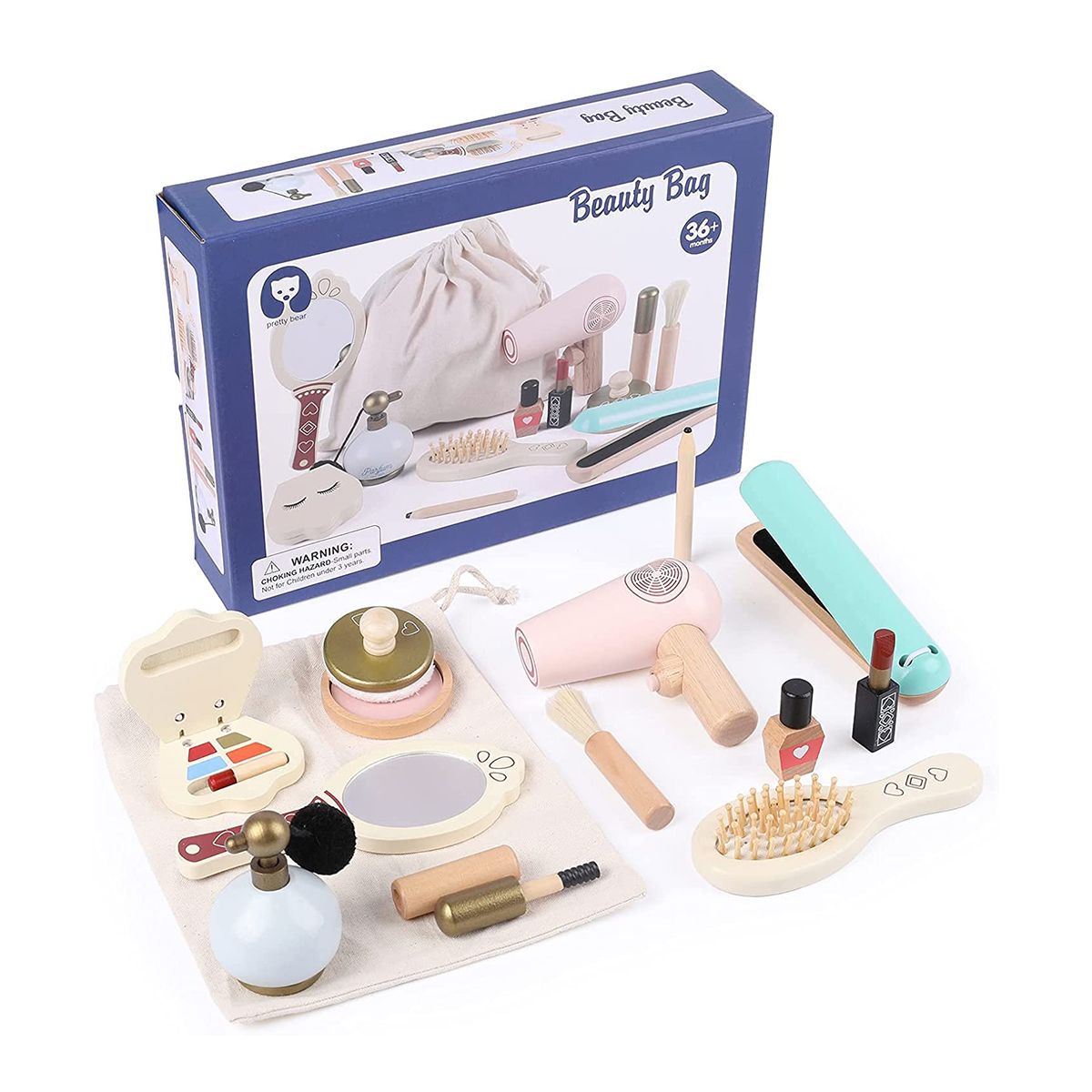 Bum Bum Baby Wooden Pretend Beauty Salon Play Set (13pcs) | Shop Today ...