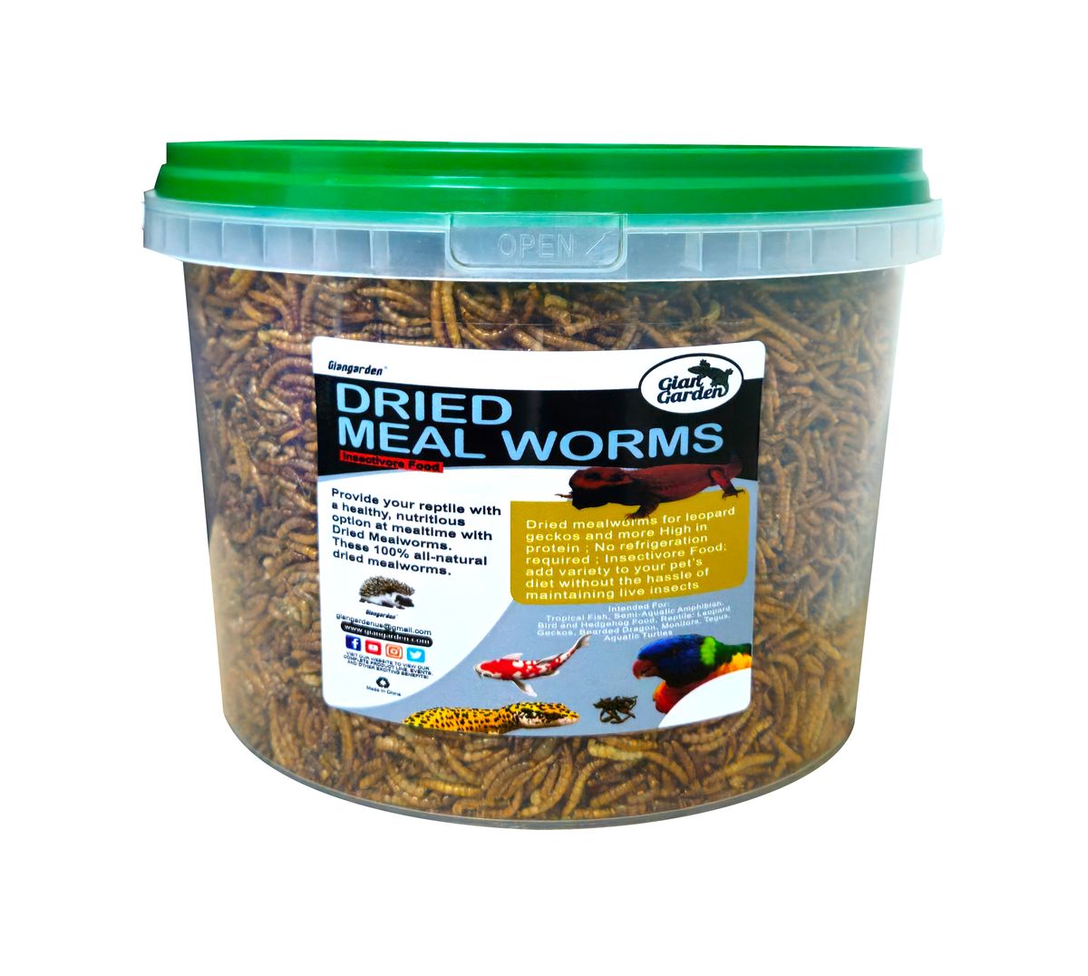 Giangarden Dried Meal Worms Bucket 5lt (1kg) | Shop Today. Get it ...