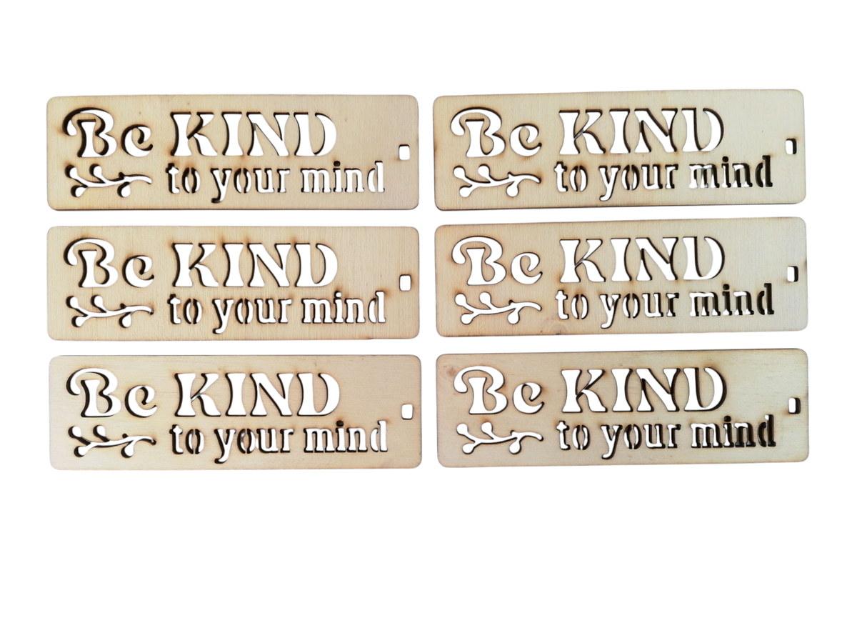 Wooden Be Kind To Your Mind Bookmark Stencil - 6 Pack | Shop Today. Get ...