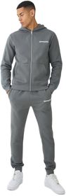 boohooMAN - Men's Slim Fit Official Mesh Panelled Tracksuit SET - Dark ...