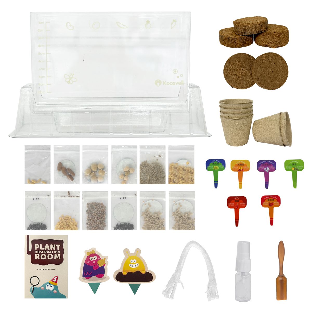 Plant Growing Experiment Kit Sprout & Grow Window Plant Growing Kit ...
