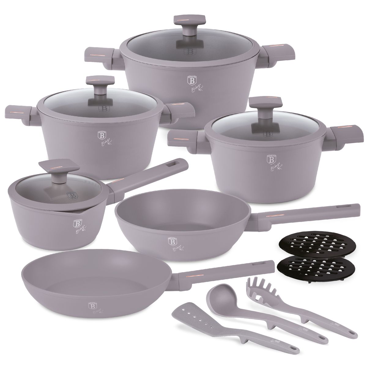 Berlinger Haus 15-Piece Titan Pro Non-Stick Cookware Set | Shop Today ...