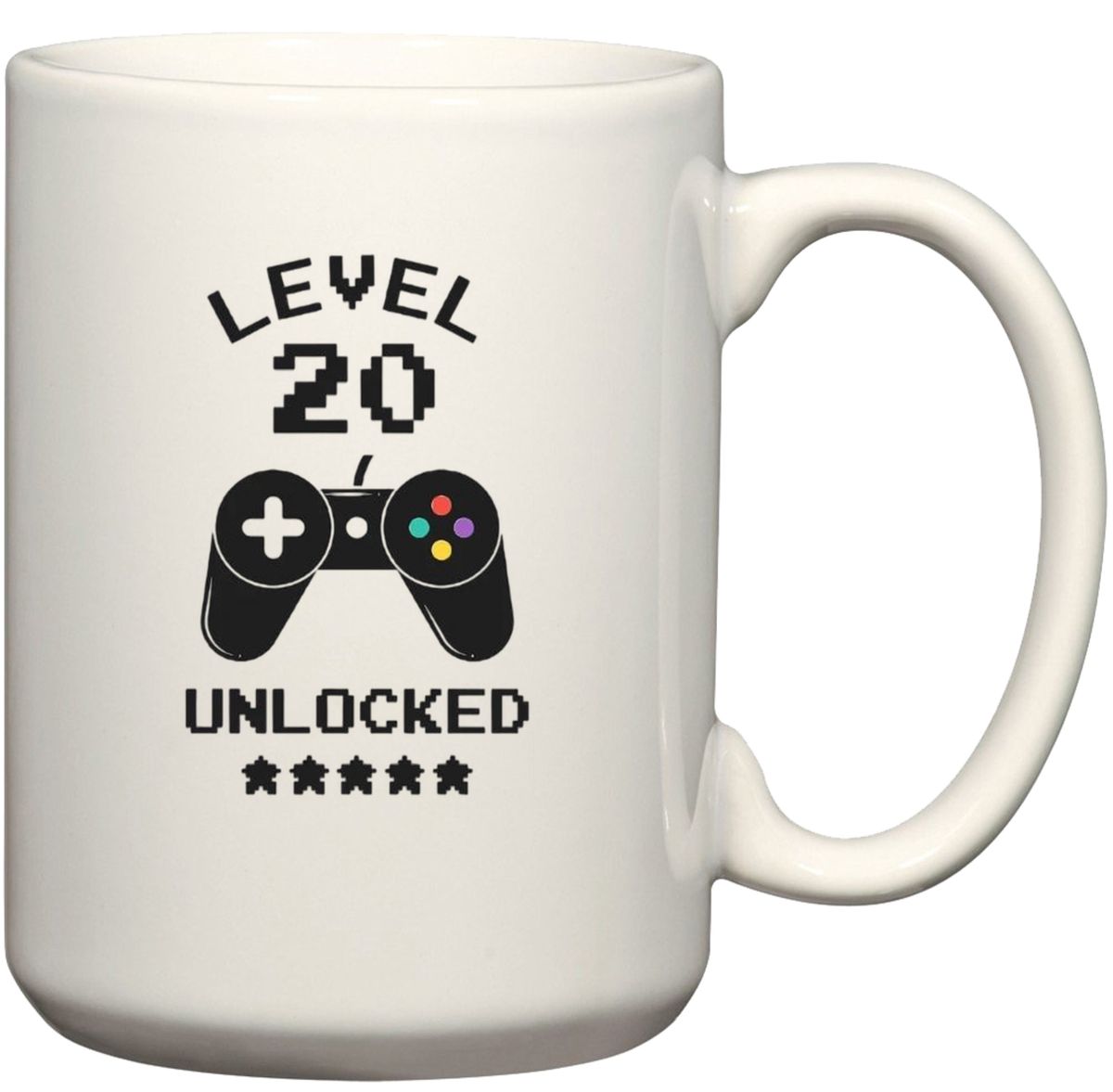 Level 20 Unlocked 20th Birthday Gamer Gaming Gift Coffee Mug | Shop ...