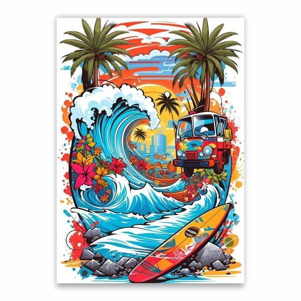 Beach Day Collage Poster - A1 | Shop Today. Get it Tomorrow! | takealot.com