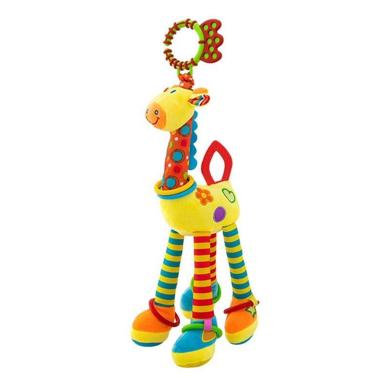 Giraffe Plush Hanging Activities Toy with Rattle and Teether | Shop ...