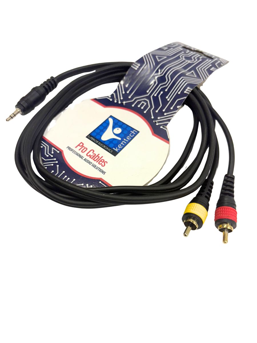 Kentech AUC027-2M Audio Cable 3.5MM Stereo Jack-2 RCA Male 2M | Shop Today. Get it Tomorrow ...