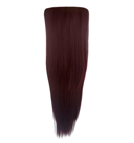 3 Piece 60cm Full Head Clip-on Hair Extensions XXL - 33 Mahogany Brown ...