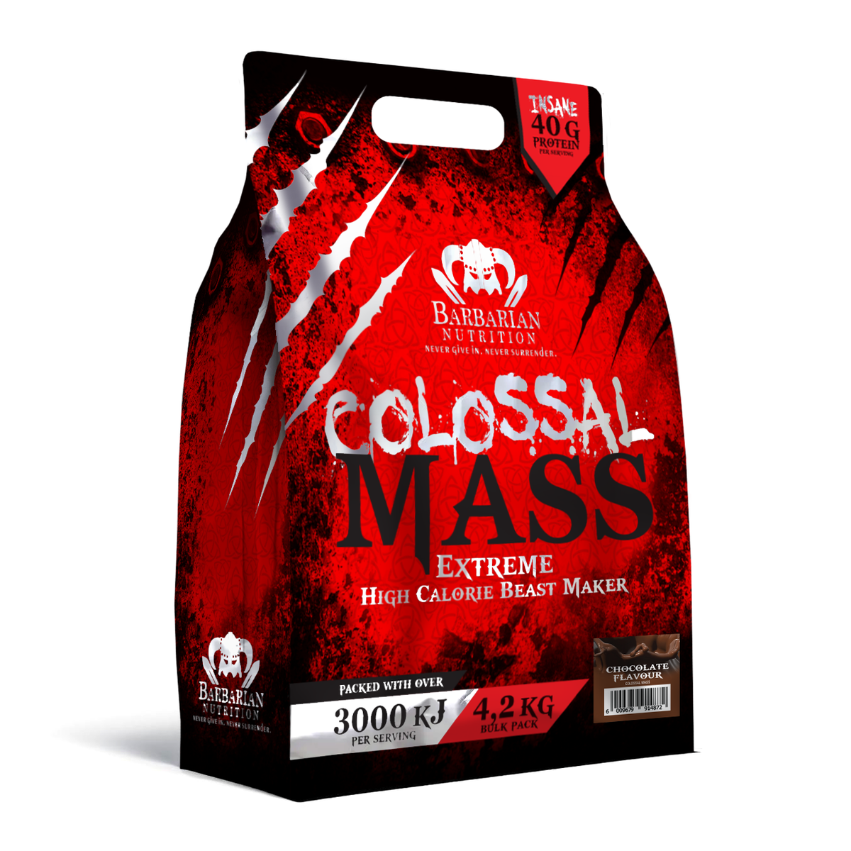 Barbarian Nutrition Colossal Mass 4.2kg Chocolate Bag | Shop Today. Get ...