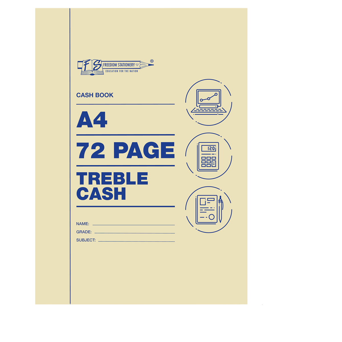Freedom Stationery - Treble Cash Accounting Book A4 (Pack Of 10) | Shop Today. Get it Tomorrow ...