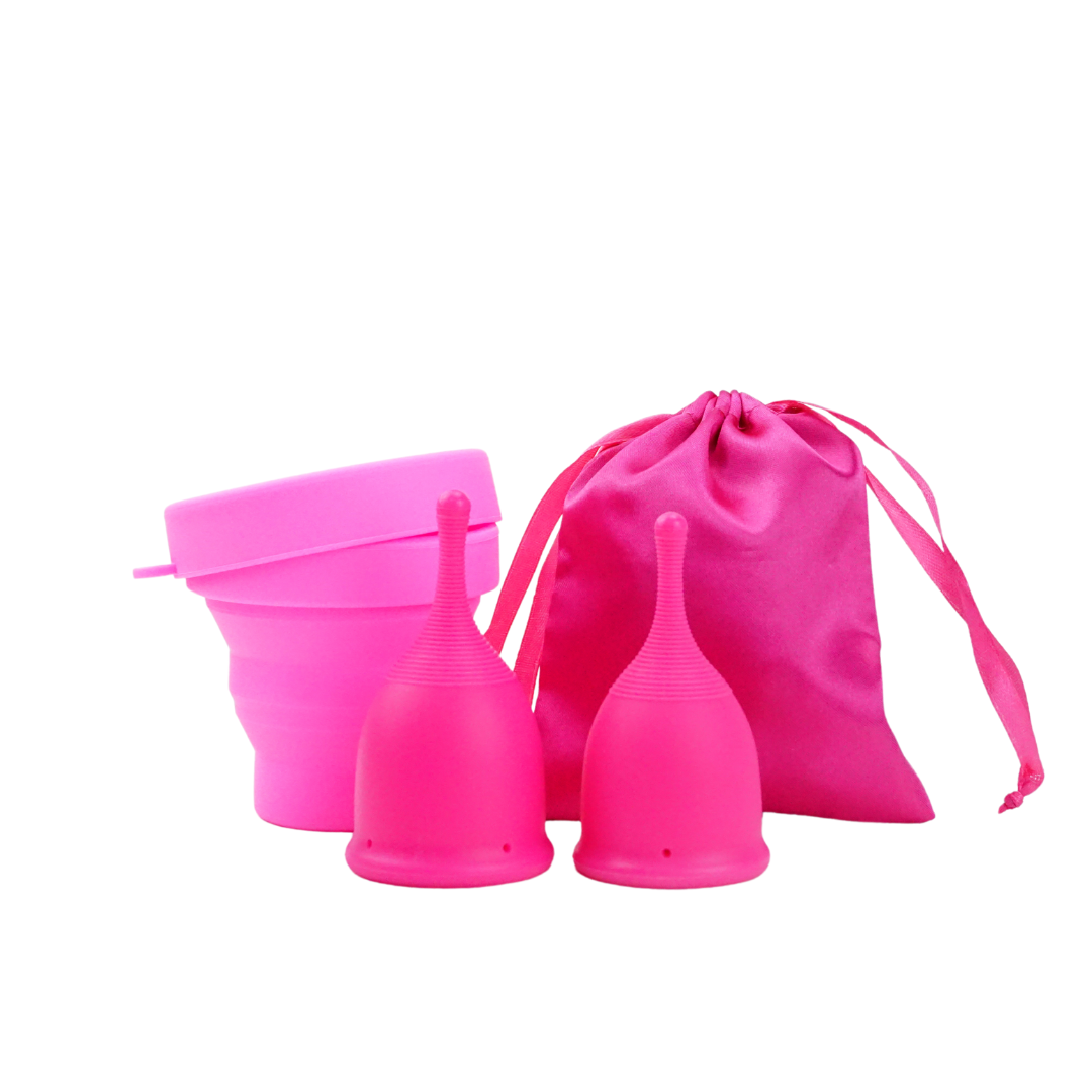 Small And Large Menstrual Cup Set With Sterilizer Cup | Shop Today. Get ...