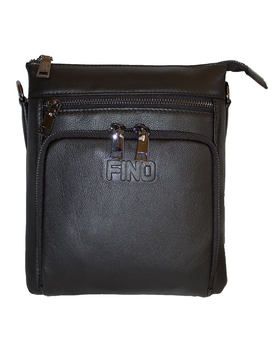 Fino FN8401-2 Unisex Full Grain Genuine Leather Sling/ Satchel Bag ...