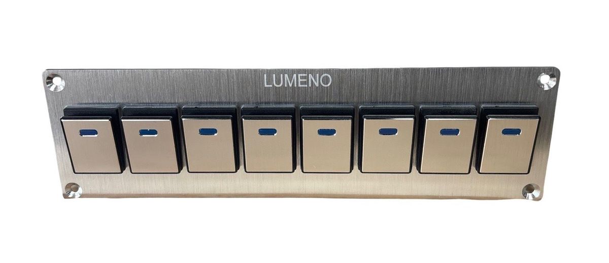 Lumeno Rocker Switch Panel 12-24V With LED Blue Light | Shop Today. Get ...