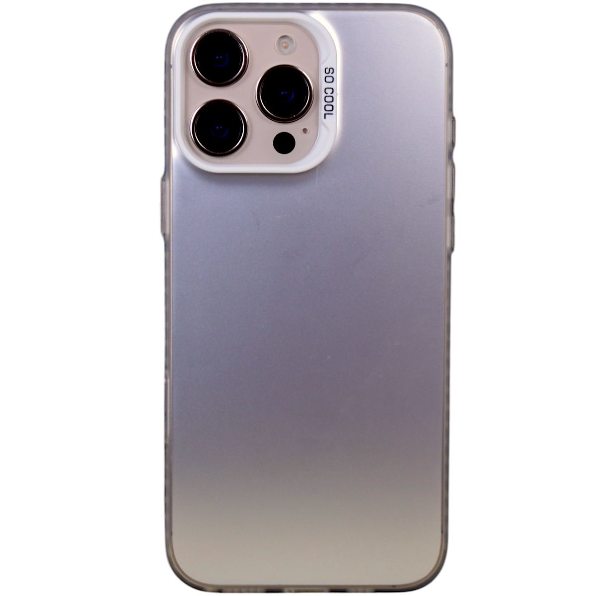 Phone Case with a Soft Ombre Fade - 14 Pro Max - Metallic Silver | Shop ...