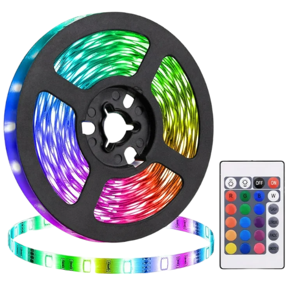 2835 - High Quality 10m LED Strip With Remote Control - Black | Shop ...