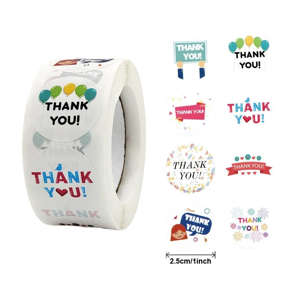 Thank You Decorative Sticker Roll- 500 stickers (A-383) | Shop Today ...
