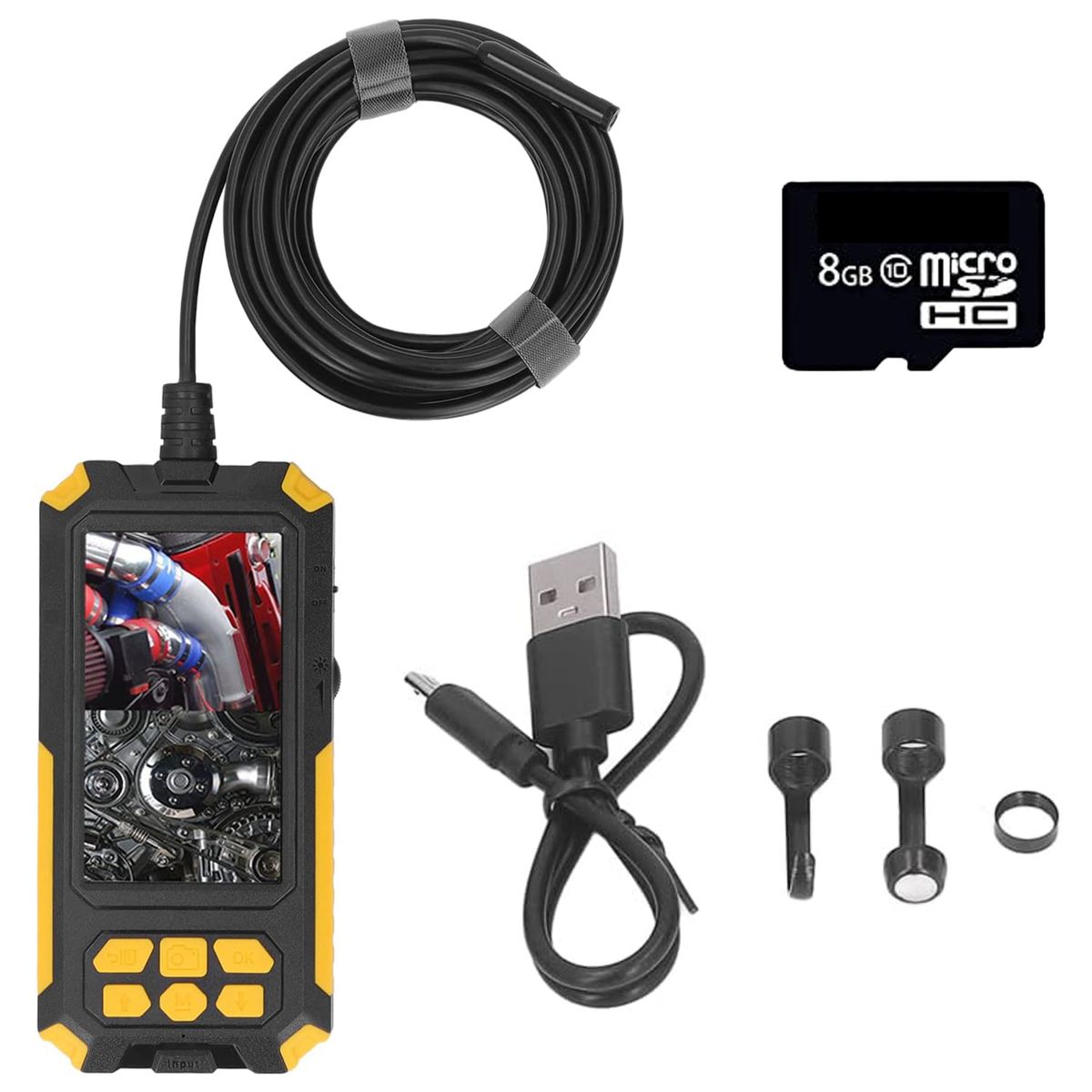 4K Industrial, Mechanical Grade Digital Dual Lens 5mtr Endoscope & 8GB ...