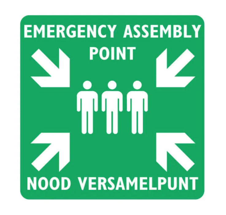 Safety Green Assembly Point Signage - Square | Shop Today. Get it ...