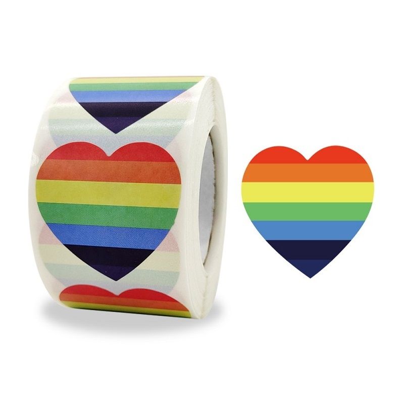 Rainbow Colored Heart Stickers | Shop Today. Get it Tomorrow ...