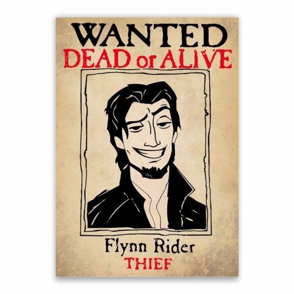 Flynn Rider Wanted Dead Or Alive Poster - A1 | Shop Today. Get it Tomorrow! | takealot.com